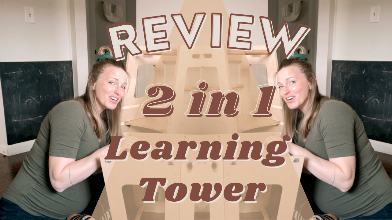 Best 2 in 1 learning tower for minimalists - Hey Shayla
