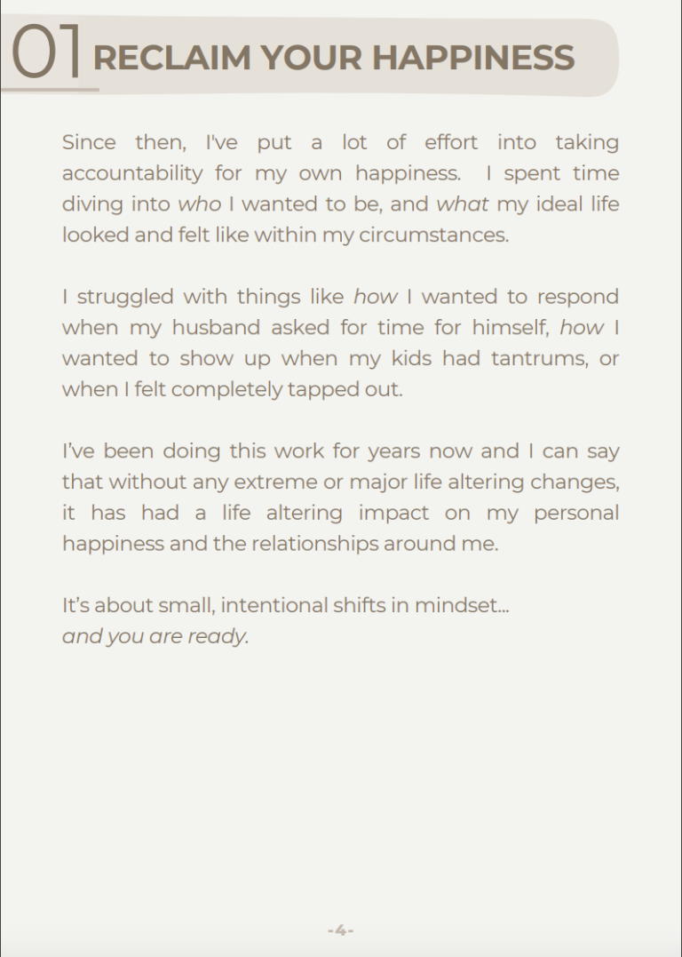 Positive Motherhood Mindset Guide eBook + Audio - Hey Shayla